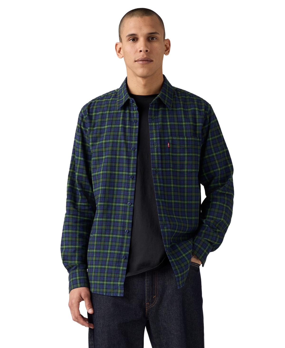 Click here for Levis Mens Classic 1 Pocket Regular-Fit Long Sleev... prices