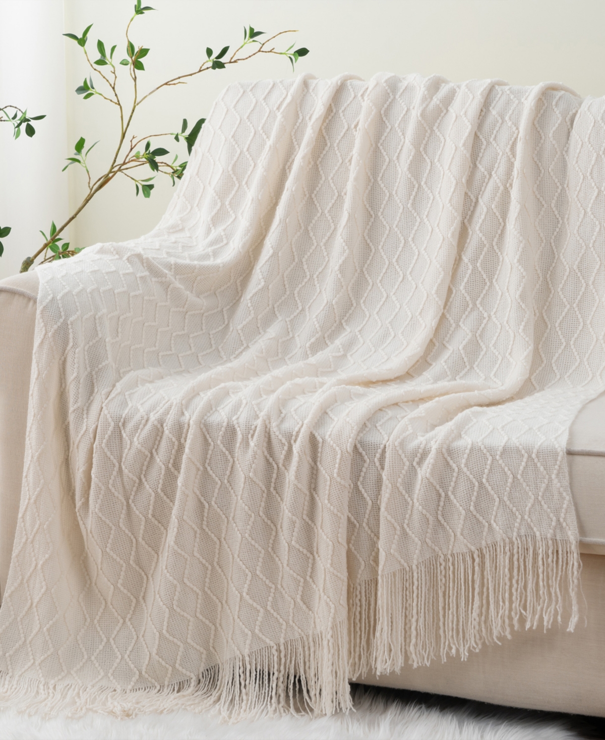 Click here for Battilo Multi Chevron Texture Lightweight Throw  5... prices