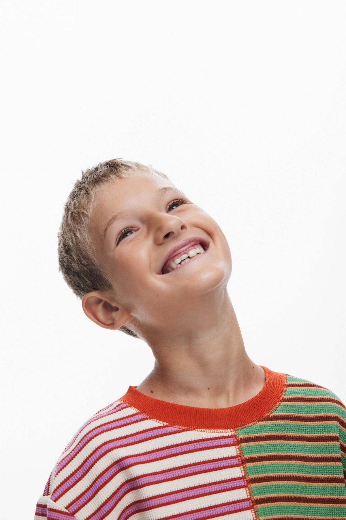 Click here for Desigual Boys Boyss Two-tone striped t-shirt - Mul... prices