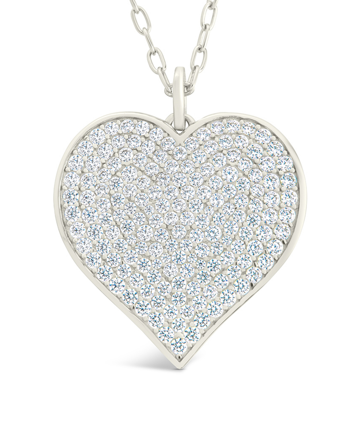 Click here for Sterling Forever Large Cz Statement Heart Pend - S... prices