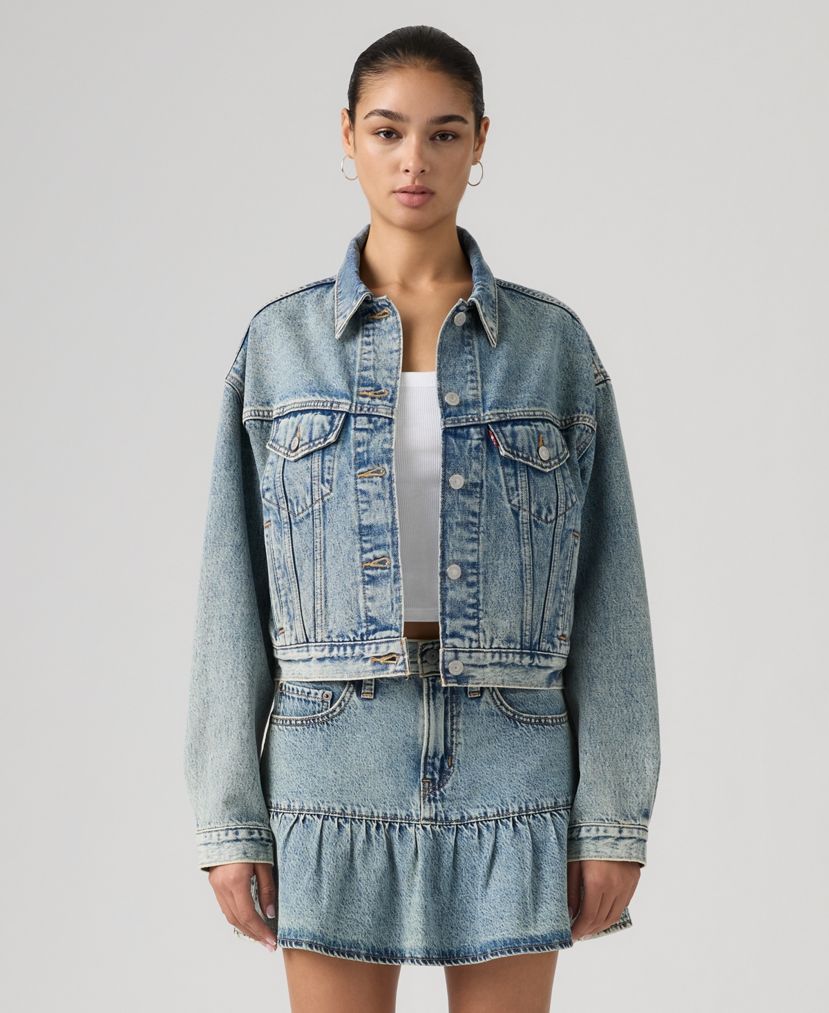 Click here for Levis Womens Shrunken 90s Trucker Jacket - Todays... prices