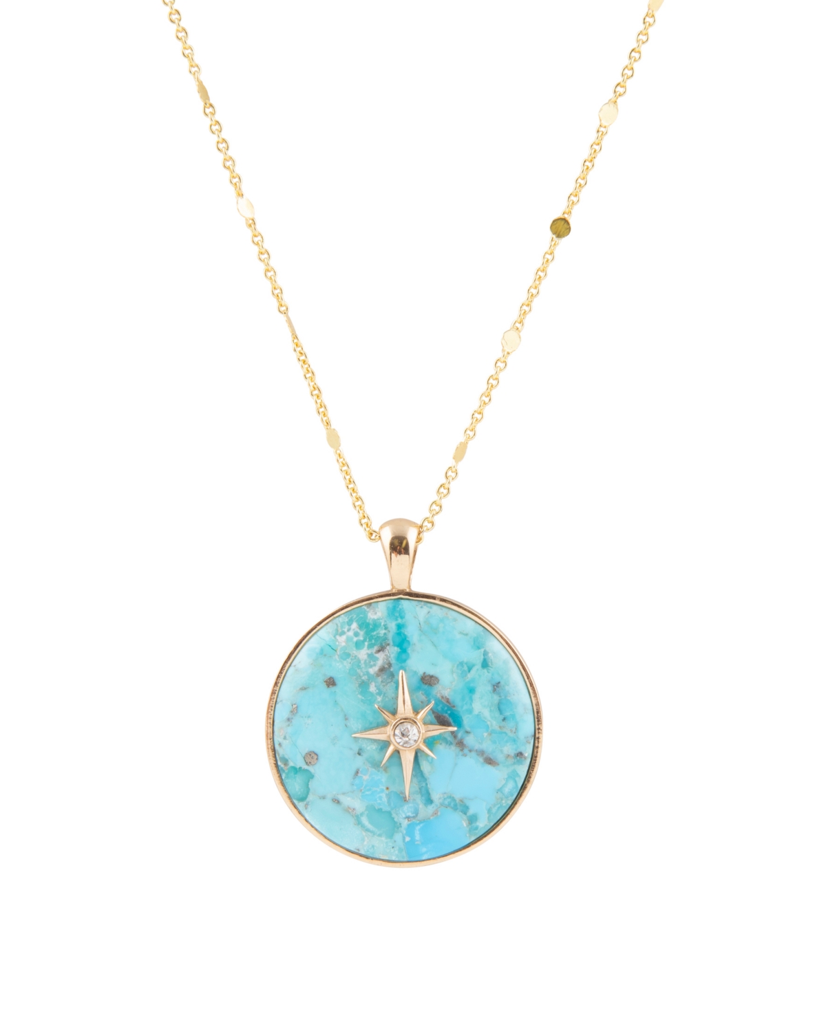 Click here for Barse Celestial Blue Turquoise Golden Pendant Neck... prices