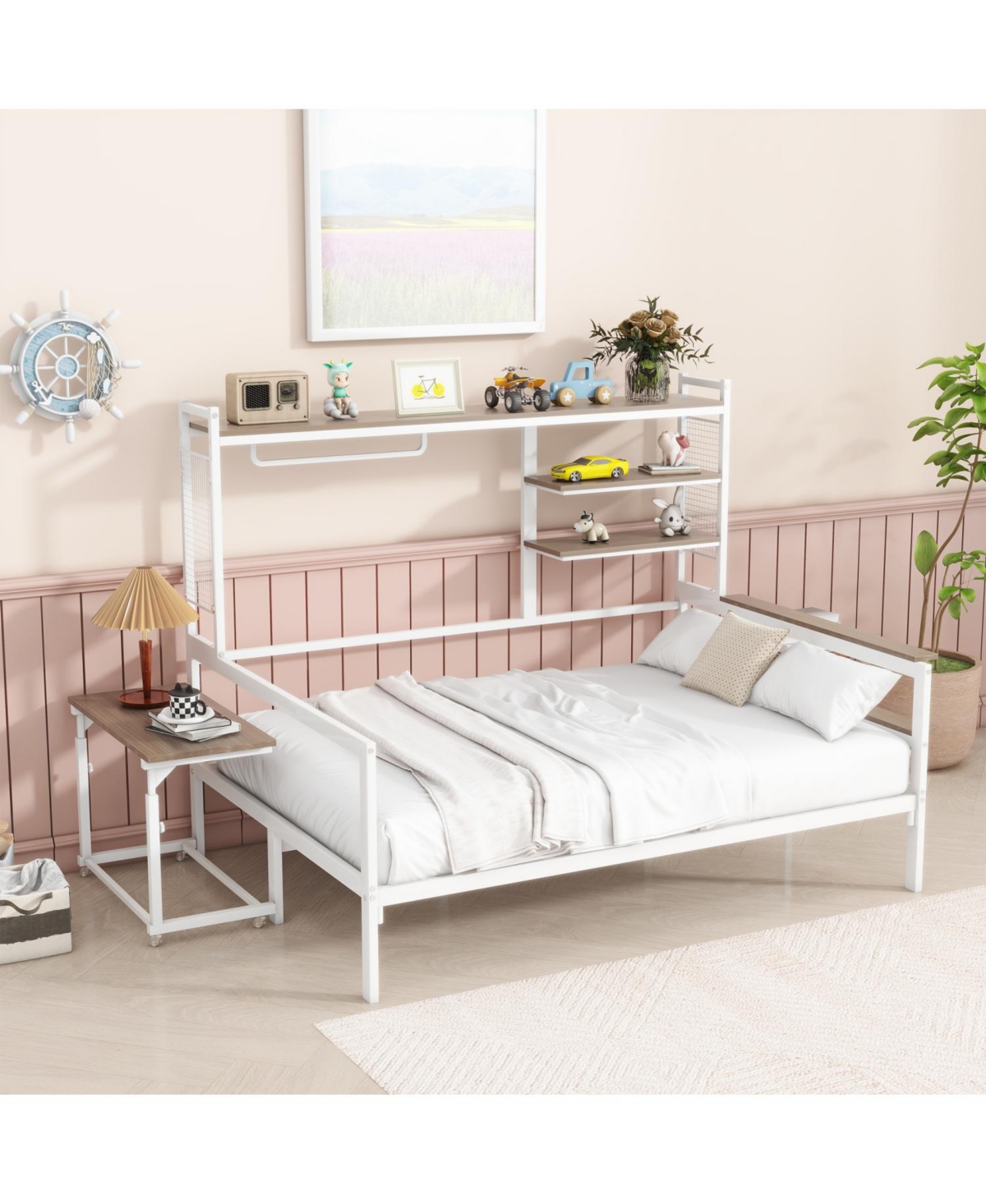 Click here for Streamdale Furniture Full size Metal Daybed with M... prices