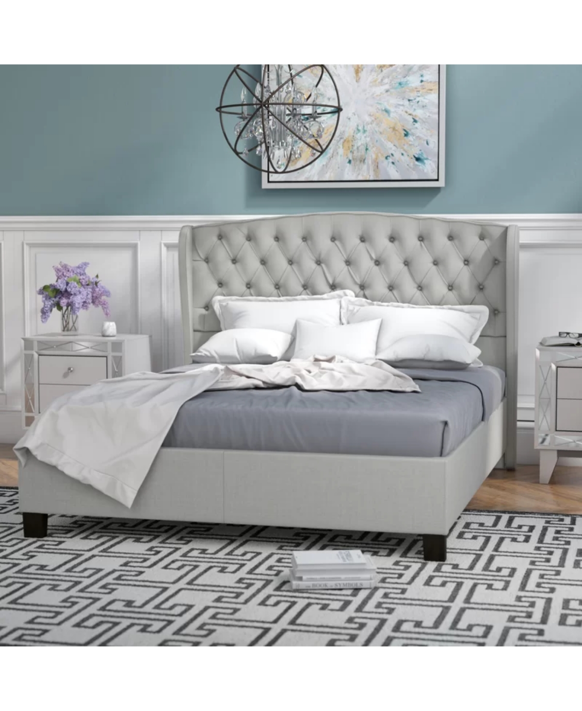 Click here for Streamdale Furniture Modern Upholstered Queen Plat... prices