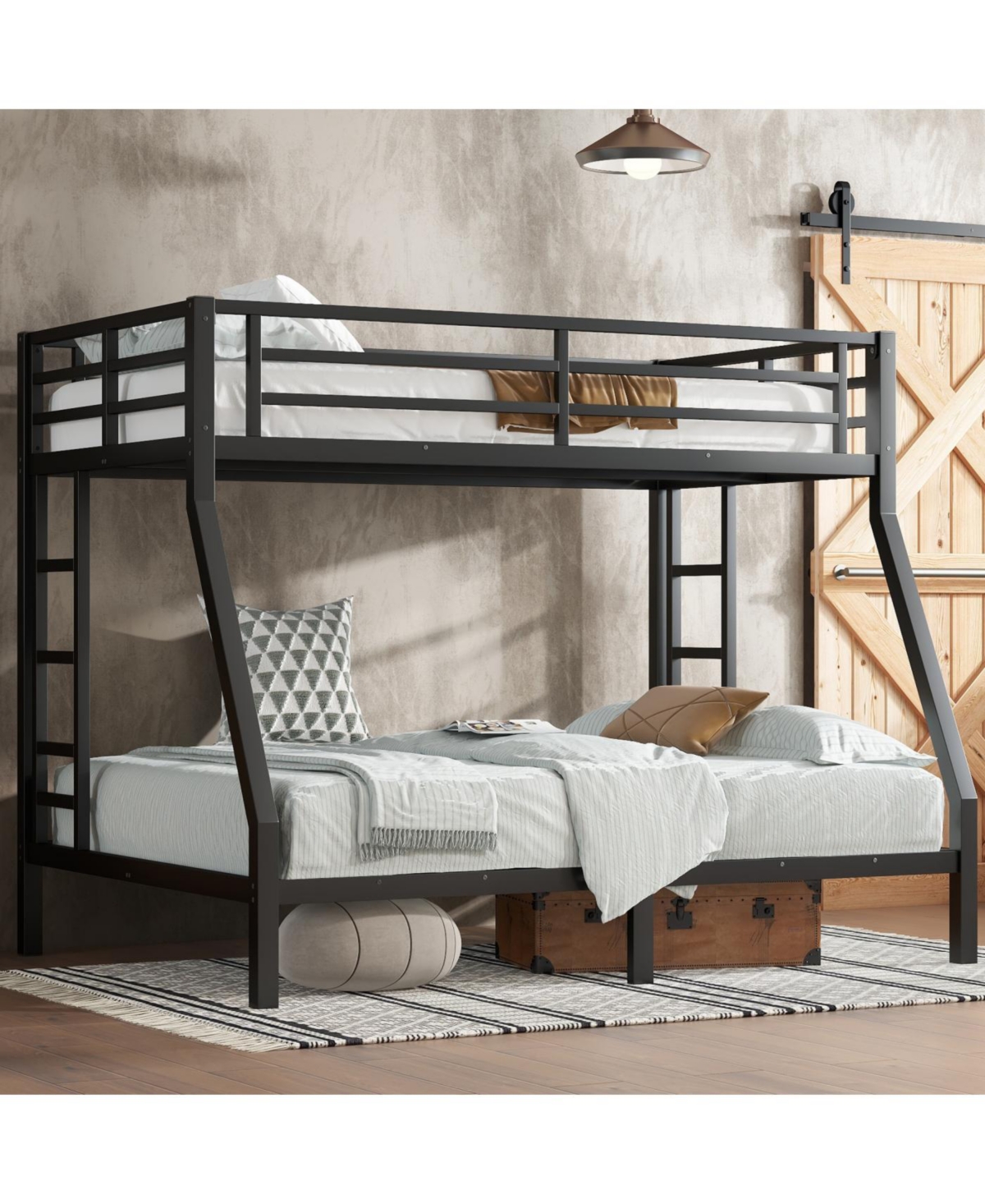 Click here for Streamdale Furniture Metal Twin over Full Bunk Bed... prices