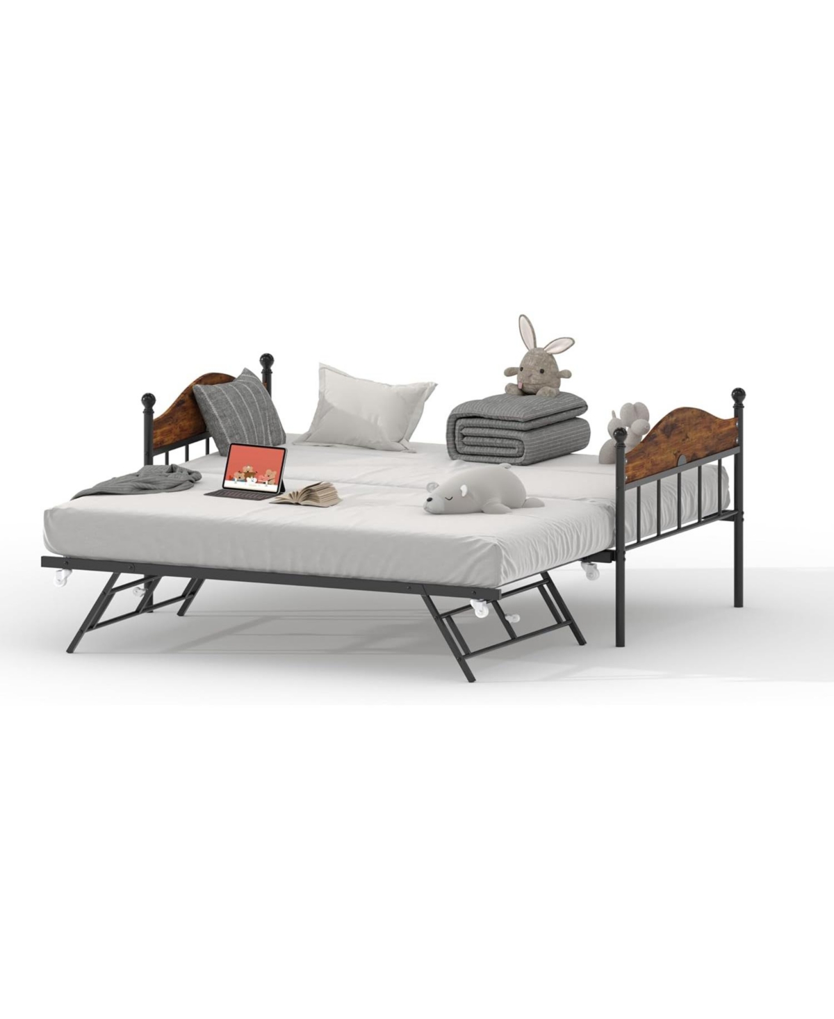 Click here for Gaomon Twin Metal Daybed with Adjustable Trundle... prices