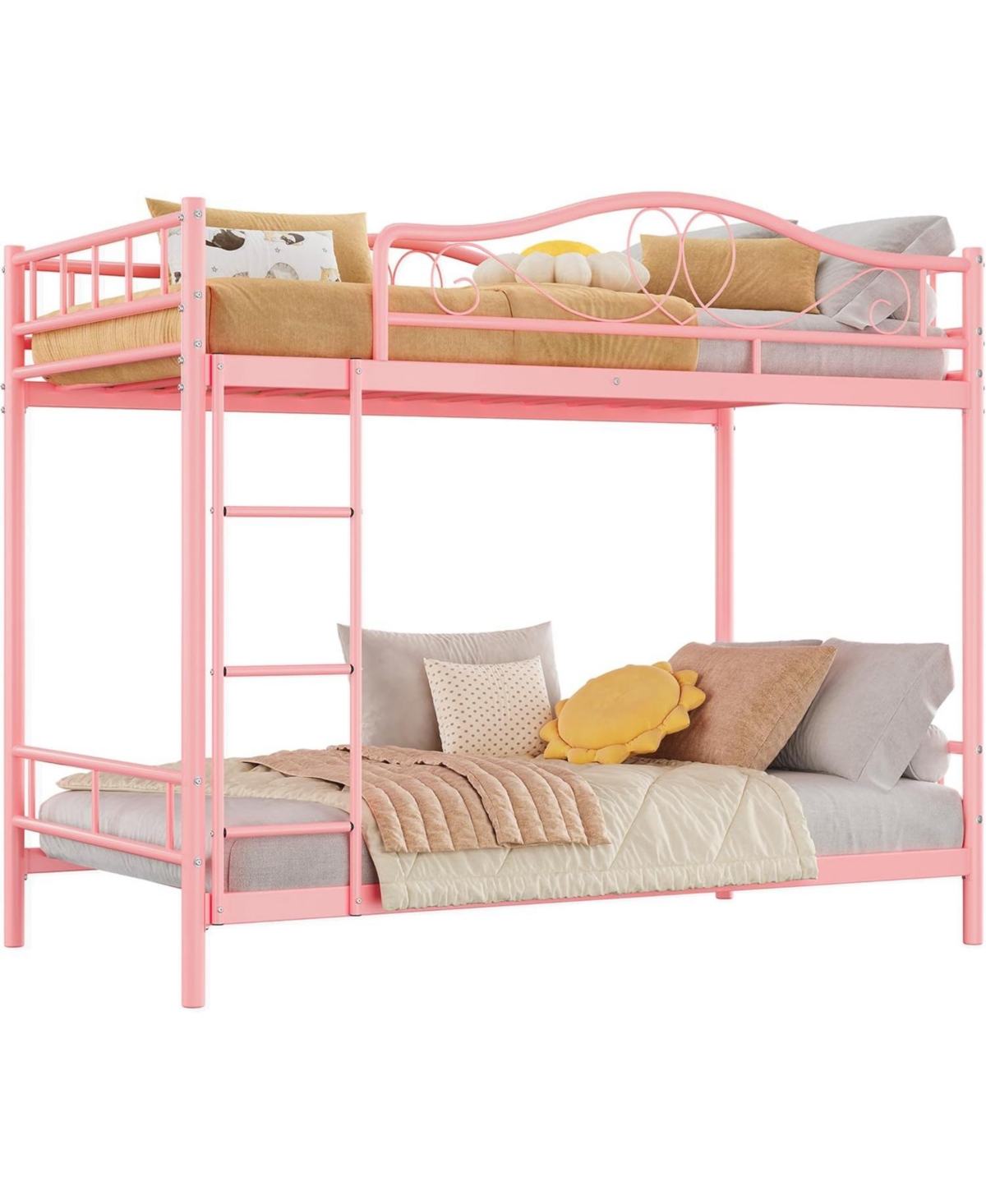 Click here for gaomon Twin Over Twin Bunk Bed - Pink prices