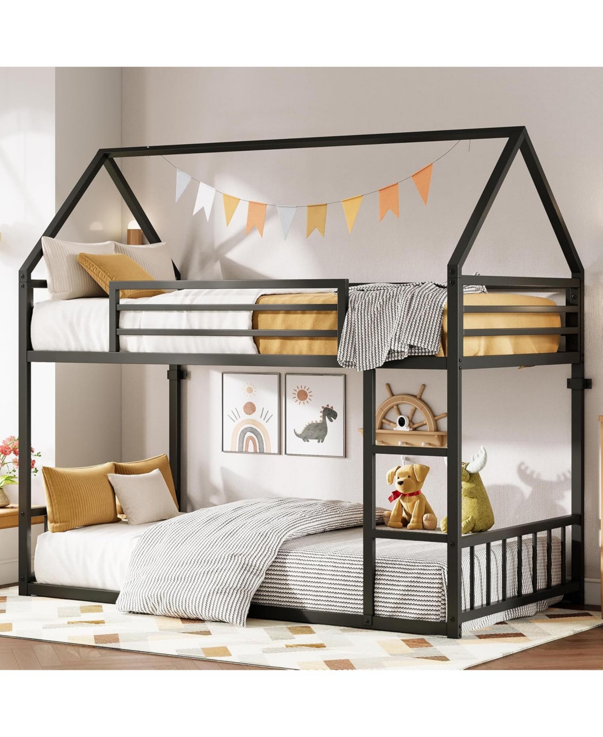 Click here for Bunk Bed Twin Xl Over Twin Xl with Ladder and Guar... prices