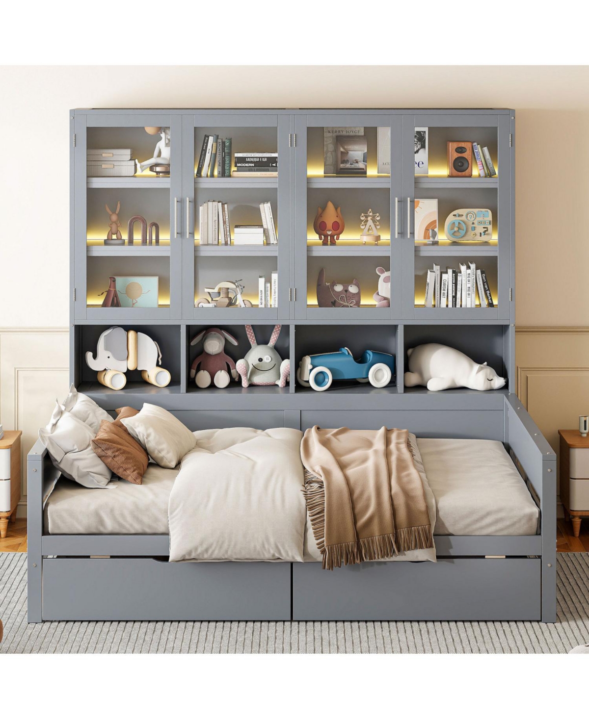 Click here for Streamdale Furniture Wooden Daybed w/ Storage  Led... prices