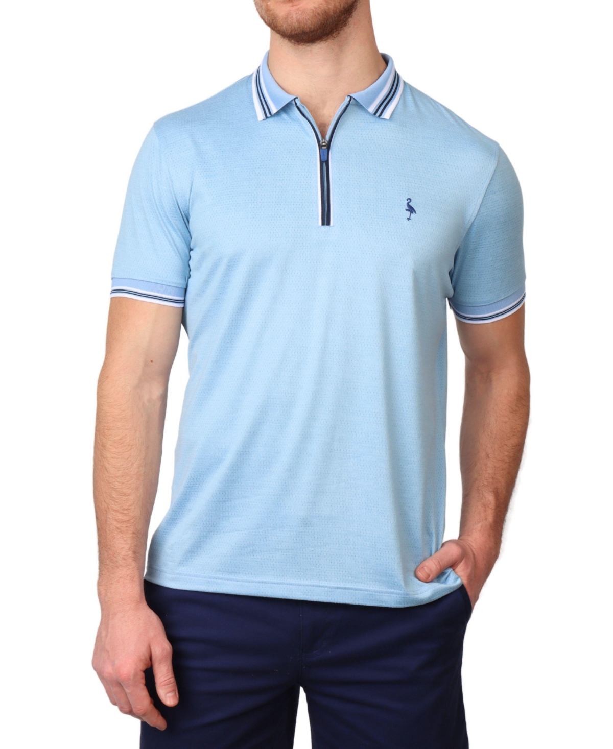 Click here for Tailorbyrd Mens Perforated Mesh Performance Polo w... prices