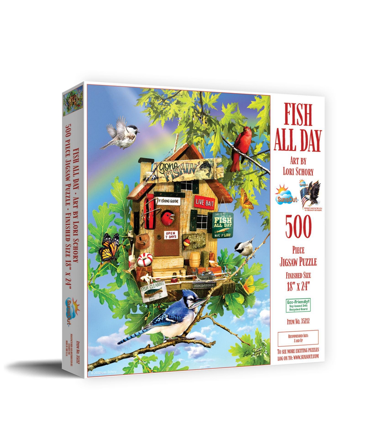 Click here for SunsOut Fish All Day 500 piece Jigsaw Puzzle for A... prices