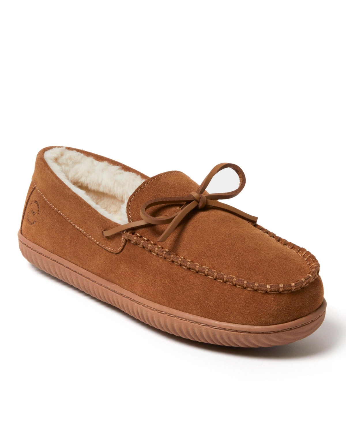 Click here for Dearfoams Mens Douglas Genuine Suede Moccasin Hous... prices