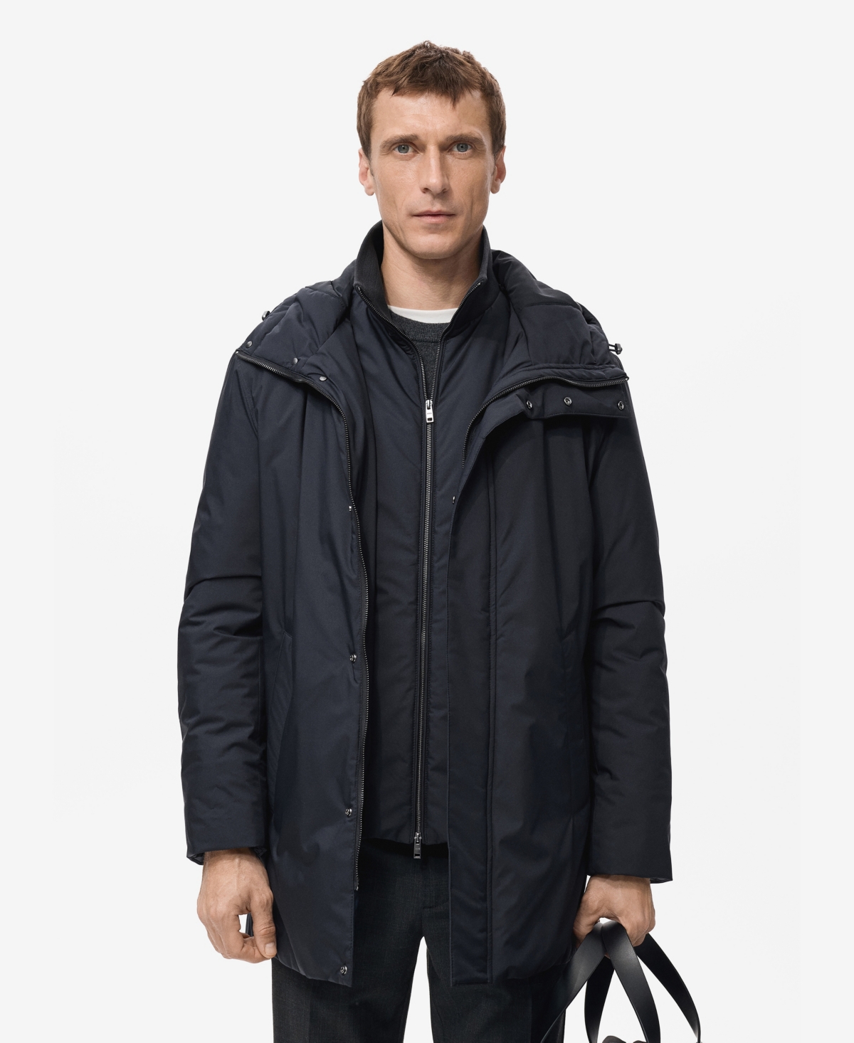 Click here for Mango Mens Detachable Water-Repellent Quilted Park... prices