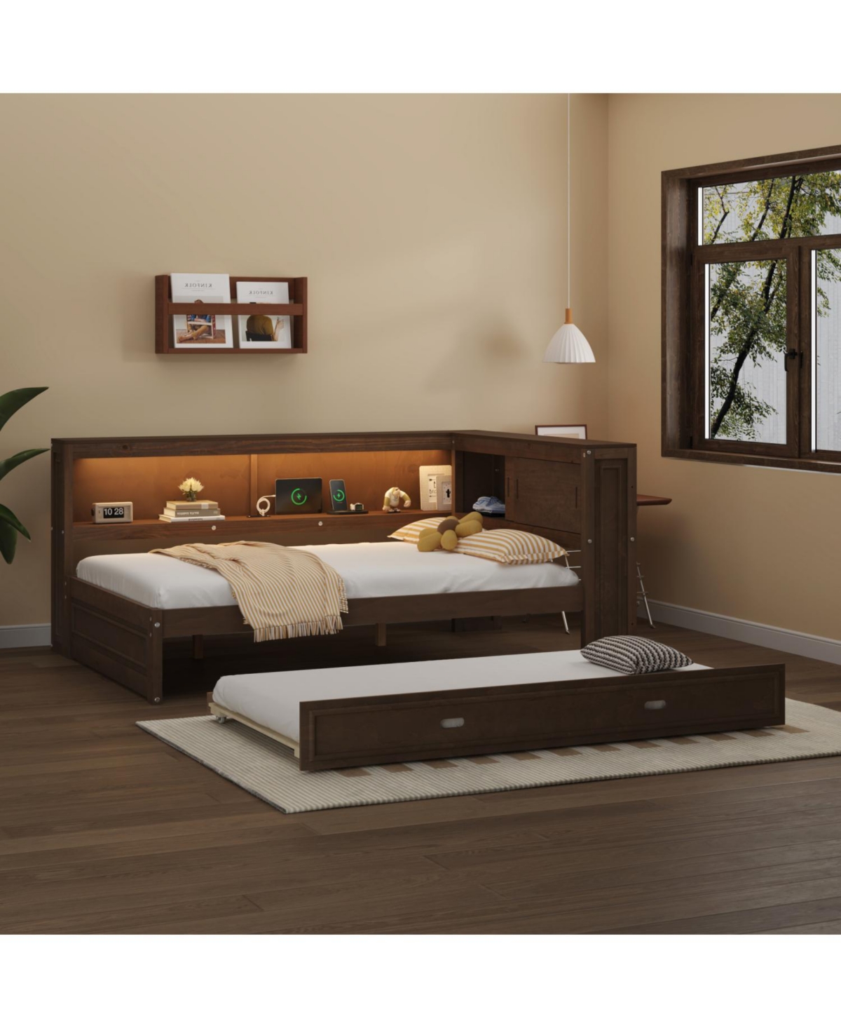 Click here for Streamdale Furniture Full Size Wood Daybed with St... prices