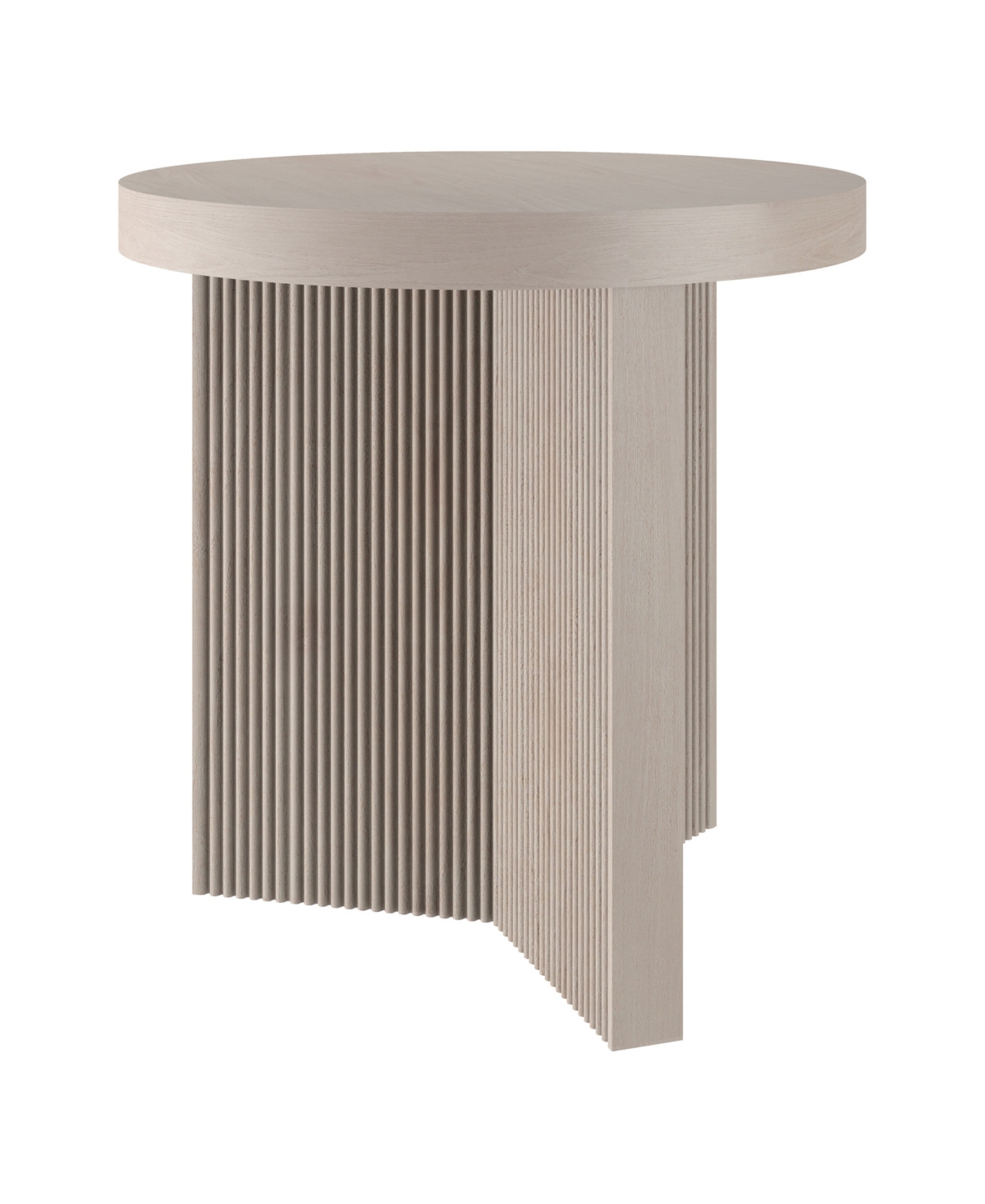 Click here for Hudson & Canal Holm 22 Wide Round Fluted Side Tabl... prices