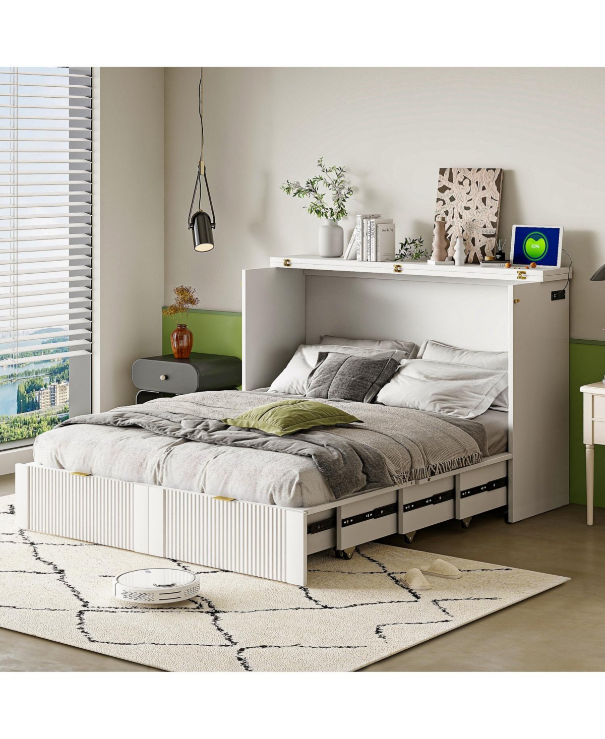 Click here for Streamdale Furniture Full Size Murphy Bed with dra... prices