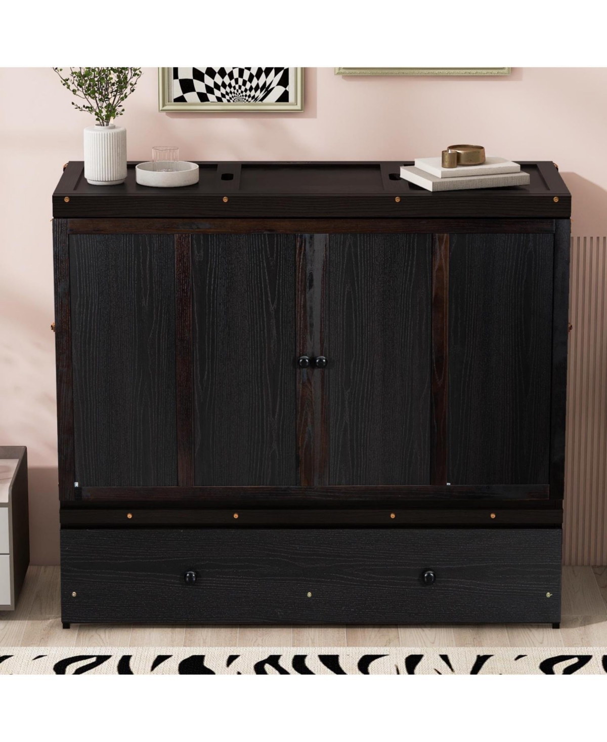 Click here for Streamdale Furniture Full Size Murphy Bed with Usb... prices