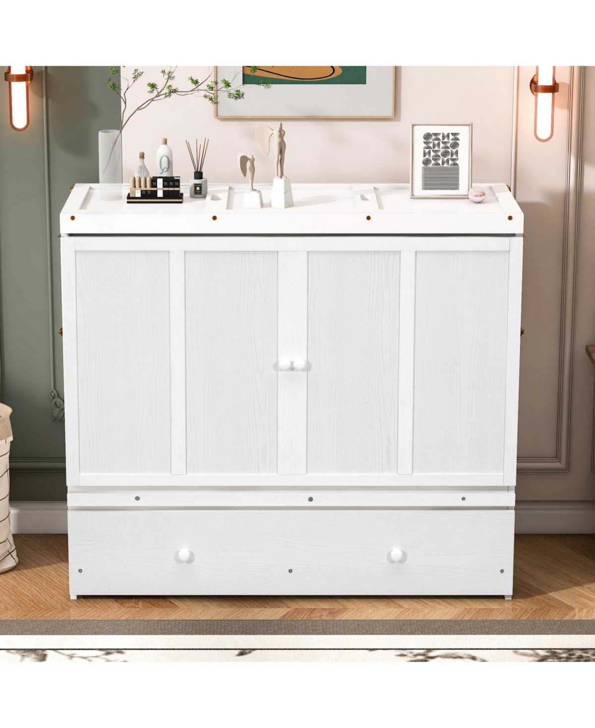 Click here for Streamdale Furniture Full Size Murphy Bed with Usb... prices