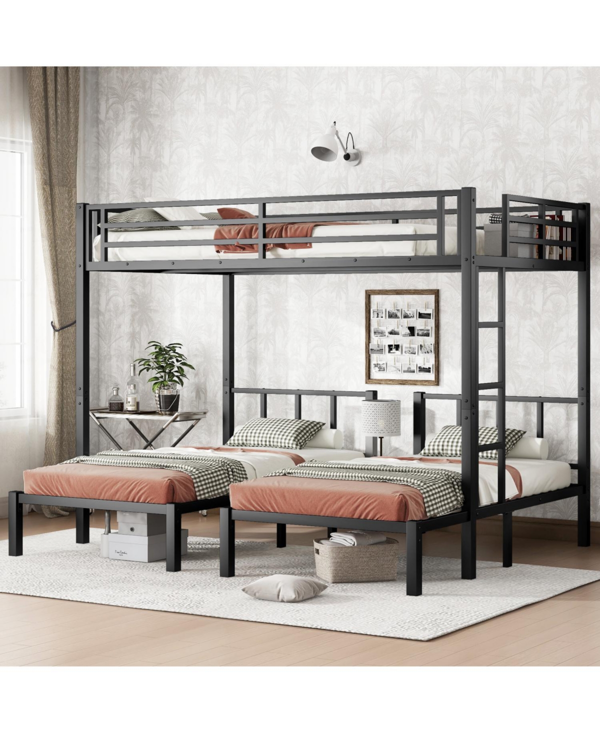 Click here for Streamdale Furniture Twin/Queen Metal Triple Bunk... prices