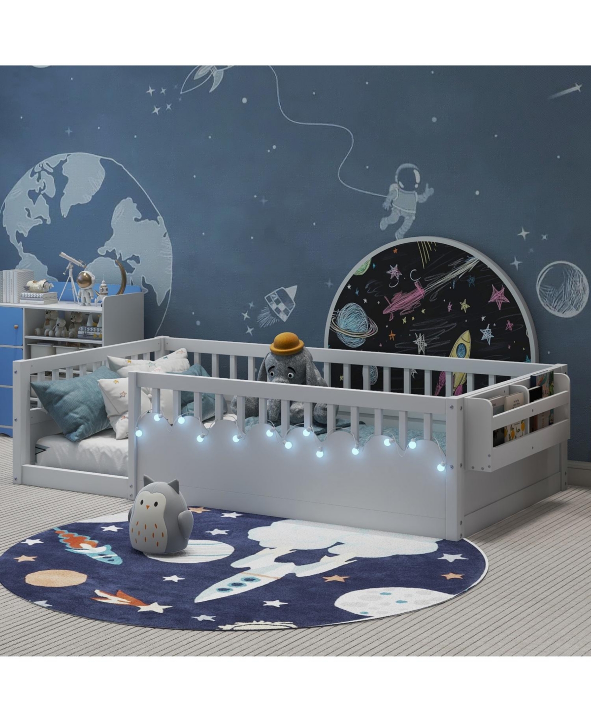 Click here for Streamdale Furniture Twin Montessori Floor Bed wit... prices