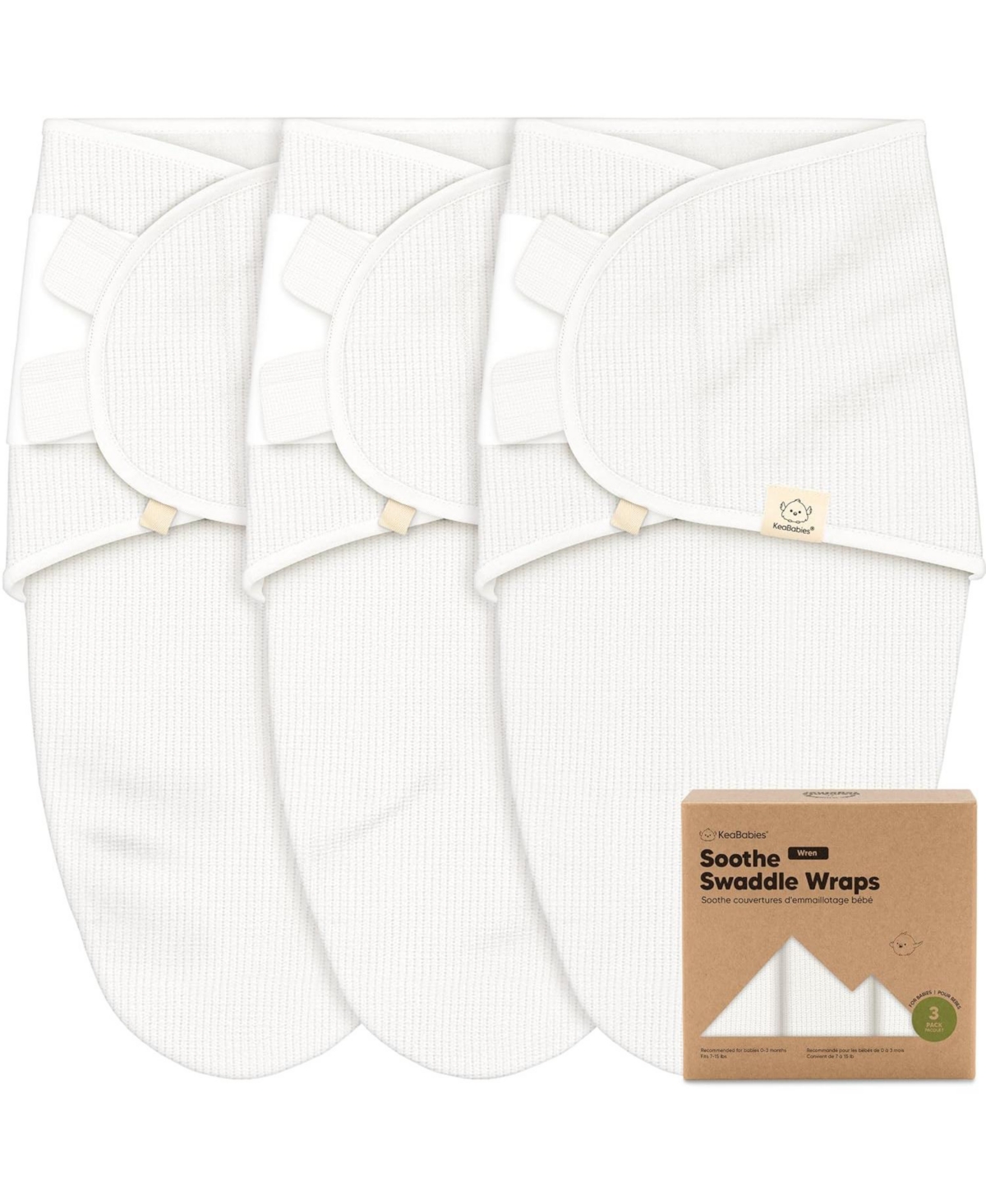 Click here for KeaBabies 3pk Soothe Wren Swaddle Sleep Sacks  New... prices