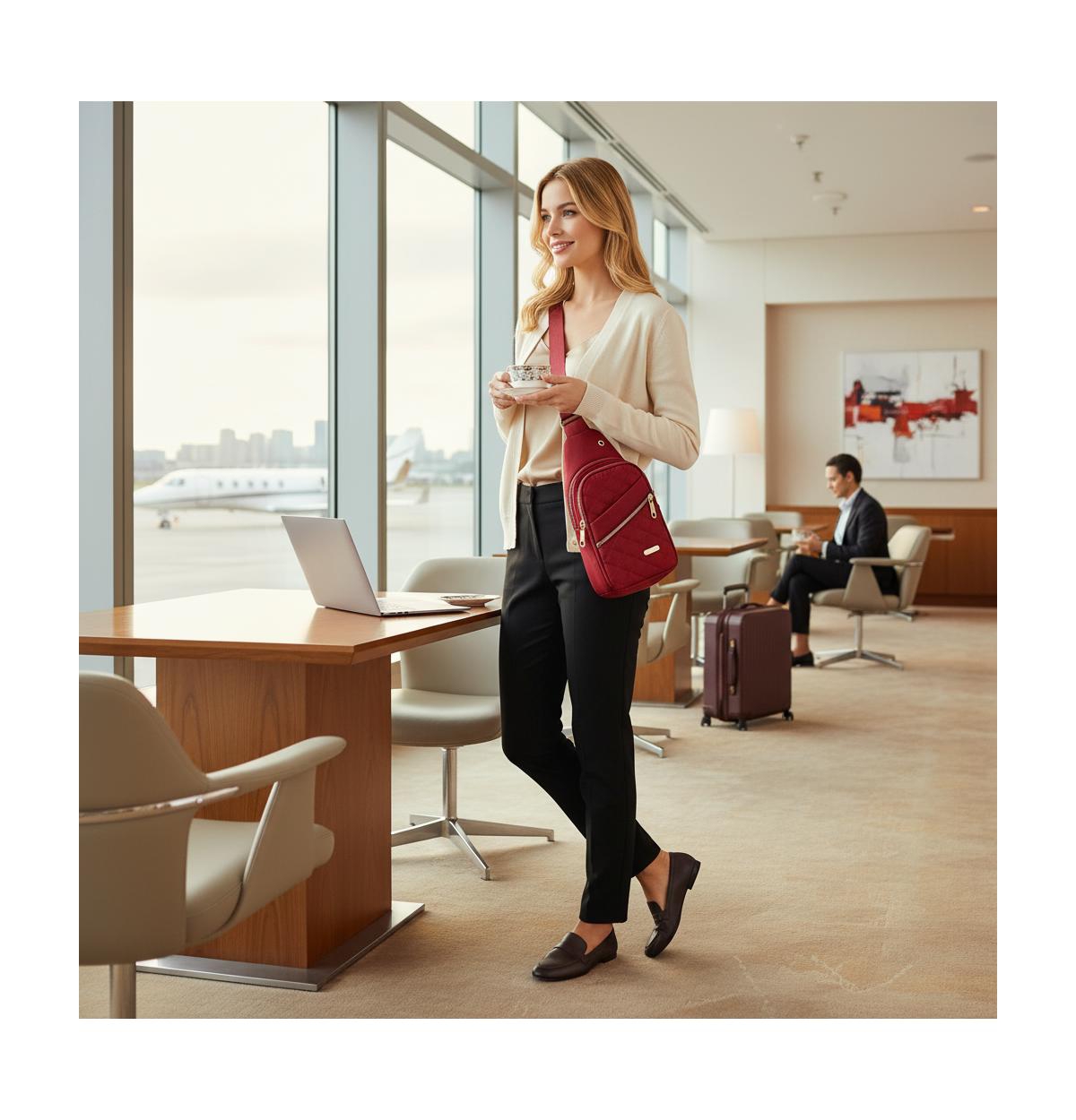 Click here for 3p Experts Clarissa Quilted Sling Bag - Red prices