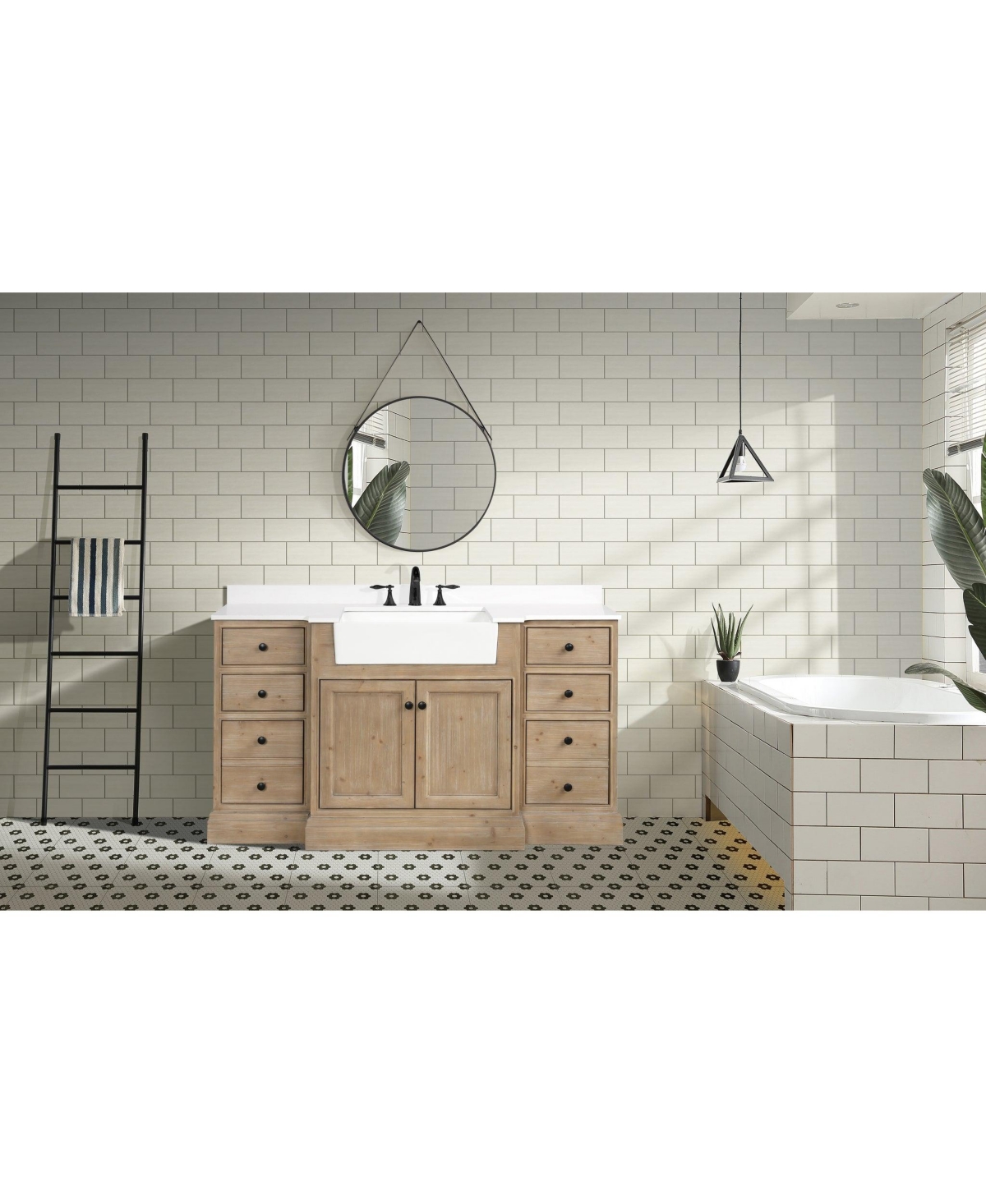 Click here for Ari Bath 60" Kelly  Weathered Fir Finish  Eng... prices