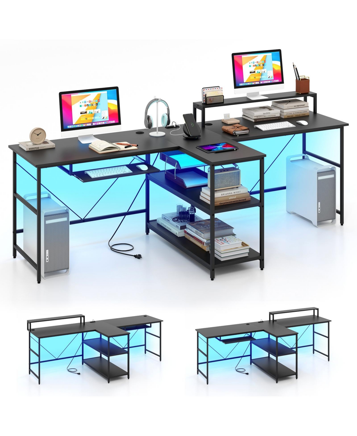 Click here for Ecooso 2-Person Reversible Computer Desk Long Offi... prices