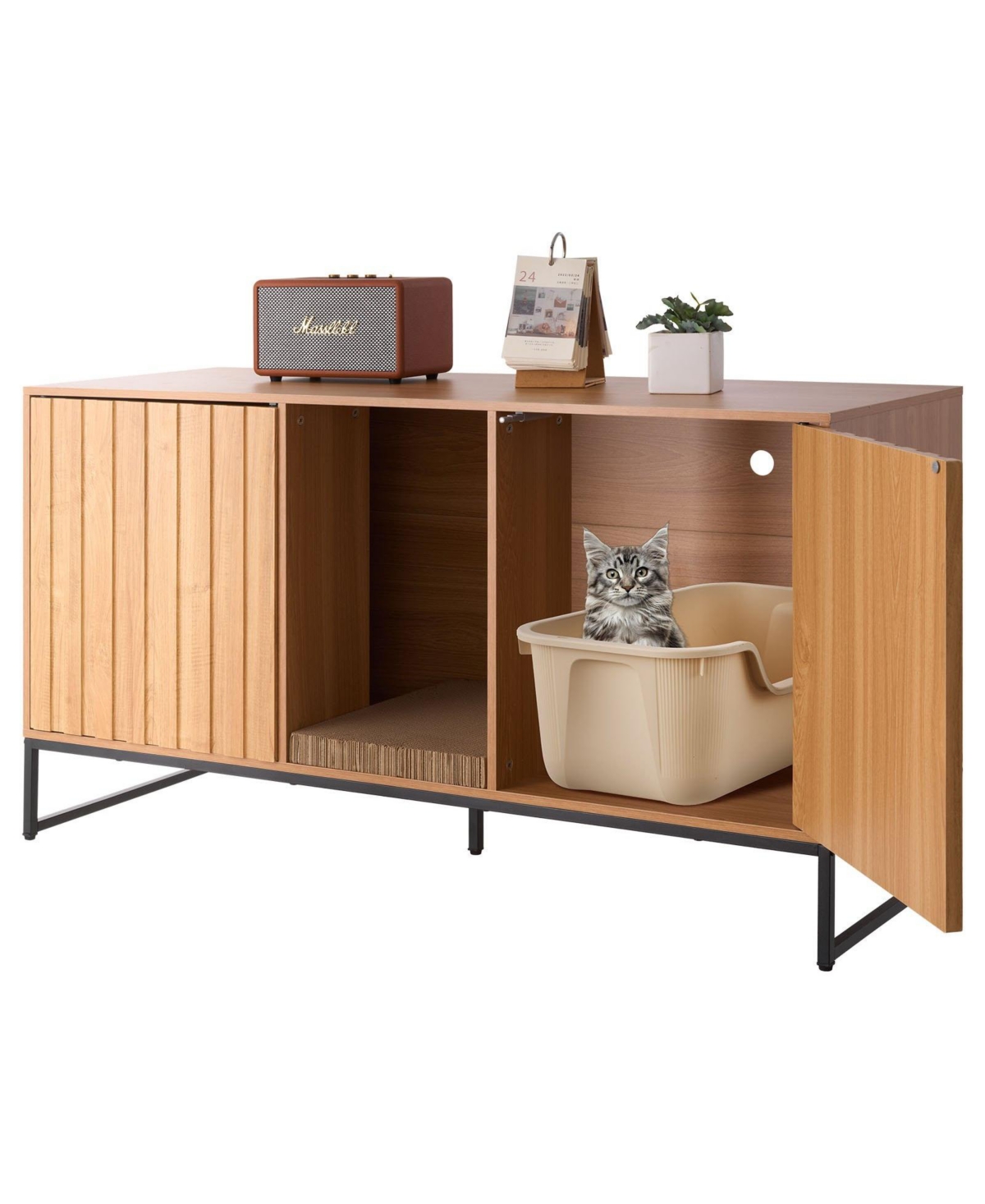 Click here for Cozito Large Wooden Litter Box Enclosure with Scra... prices