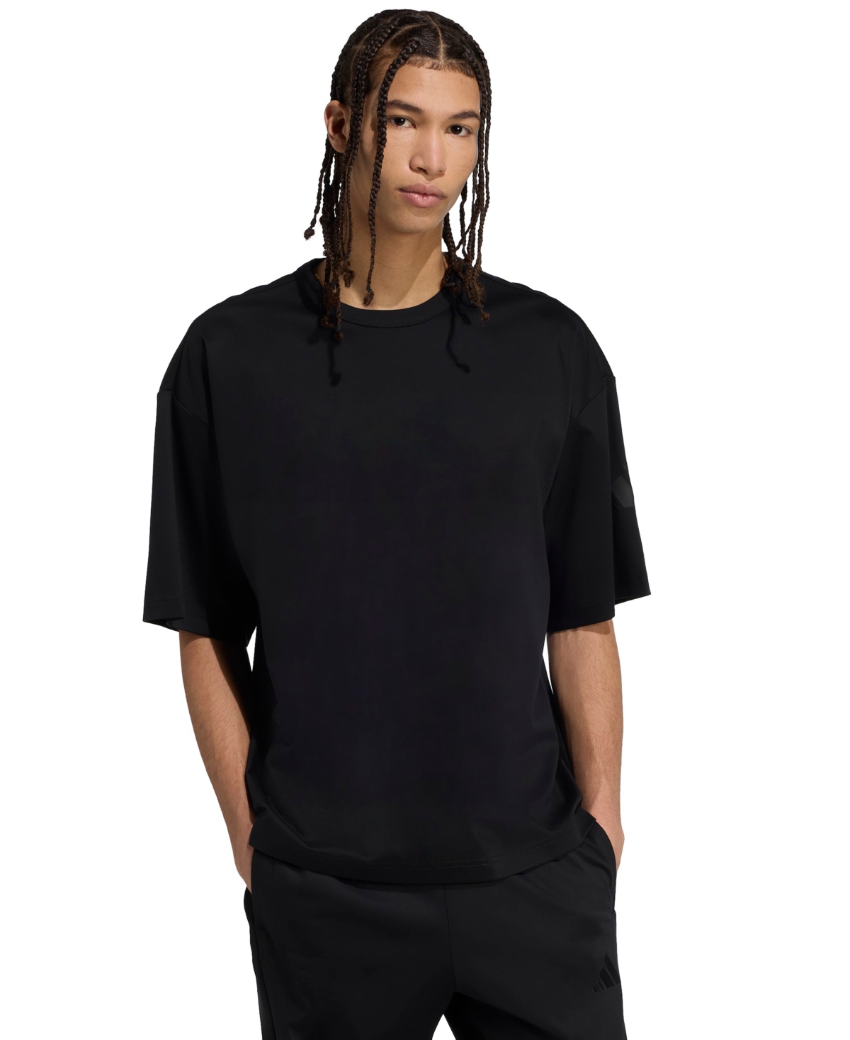 Click here for adidas Mens Soft Lux Crewneck T-Shirt - Black prices