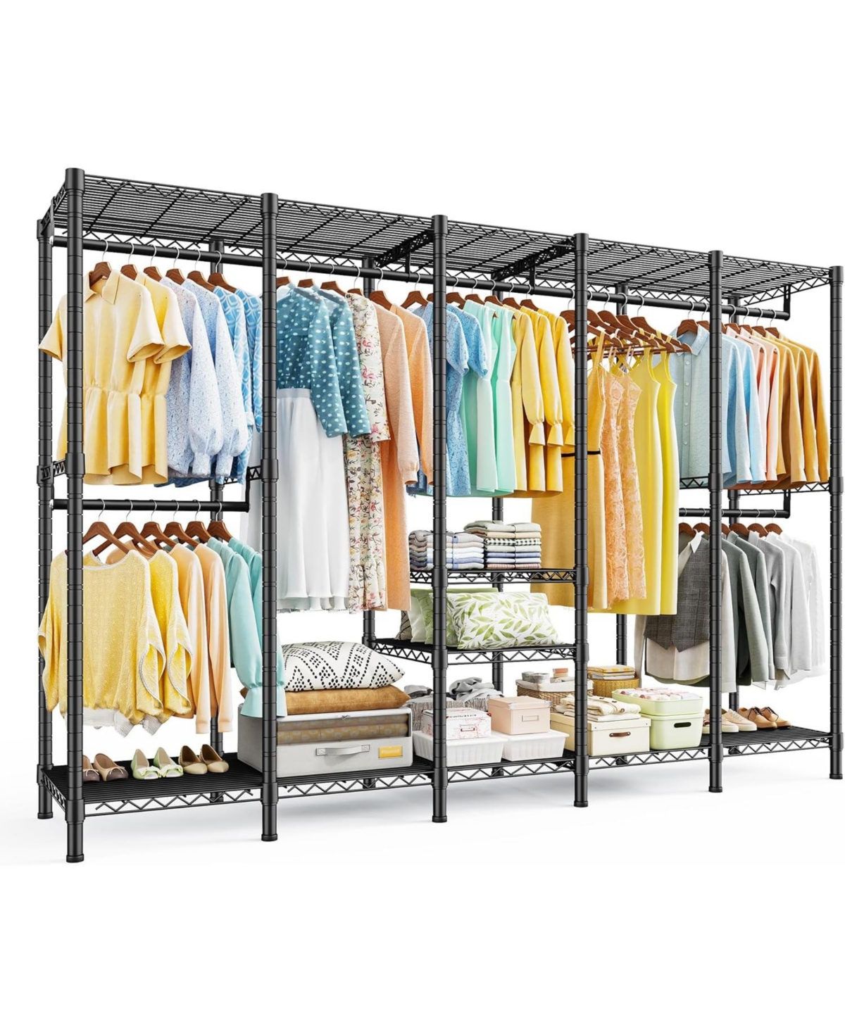 Click here for Raybee 88.2" W Clothes Rack Heavy Duty Clothi... prices