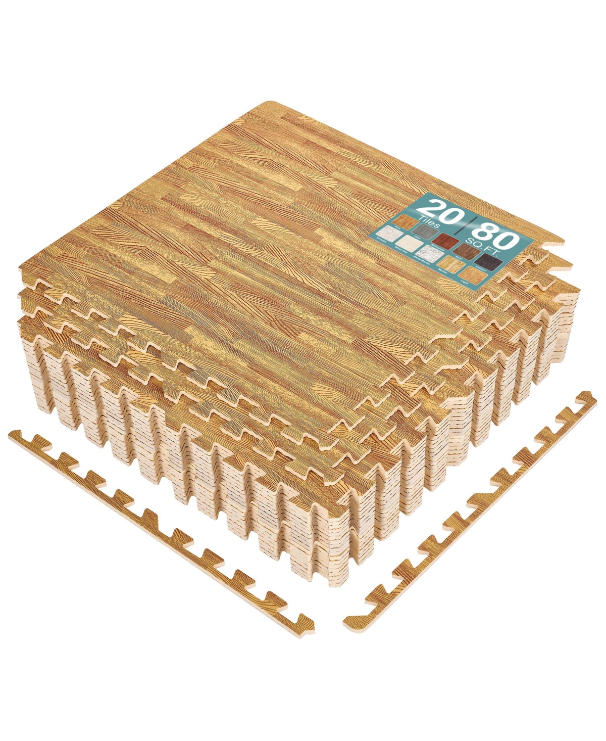 Click here for Sorbus 80 Sq. Ft. Interlocking Eva Foam Wood Grain... prices