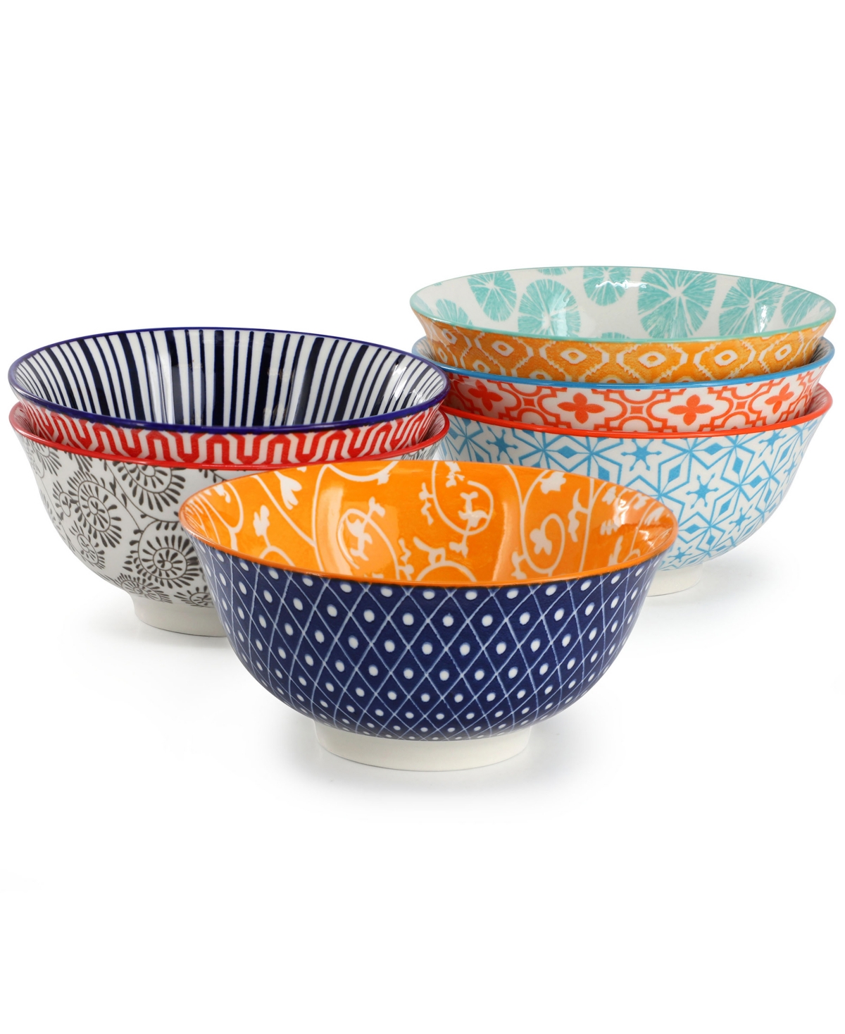 Click here for Elama Roxey Footed Bowls  Set of 6  Service For 6... prices