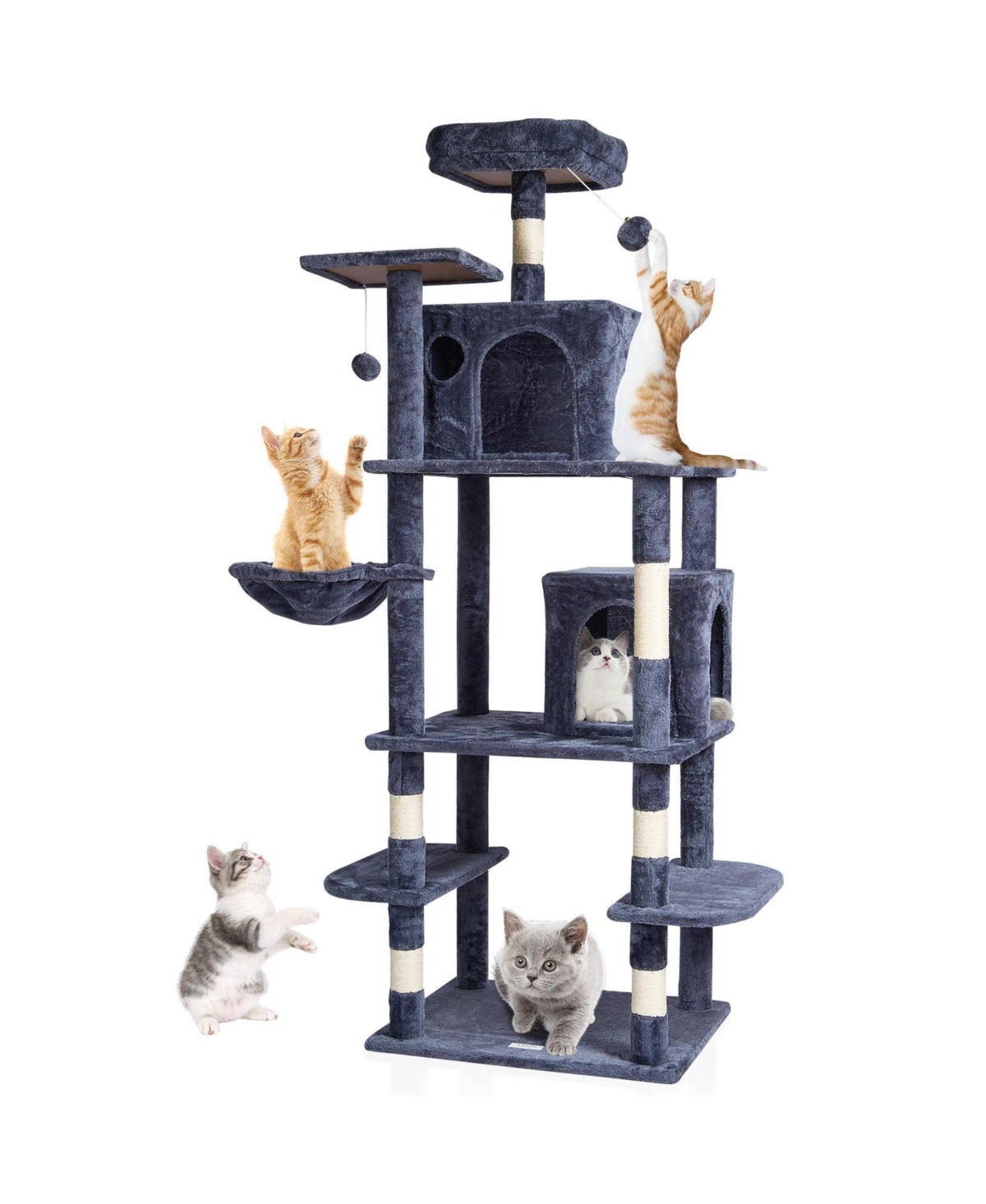 Click here for Cozito 68.5" Multi-Level Cat Tree with 2 Cond... prices