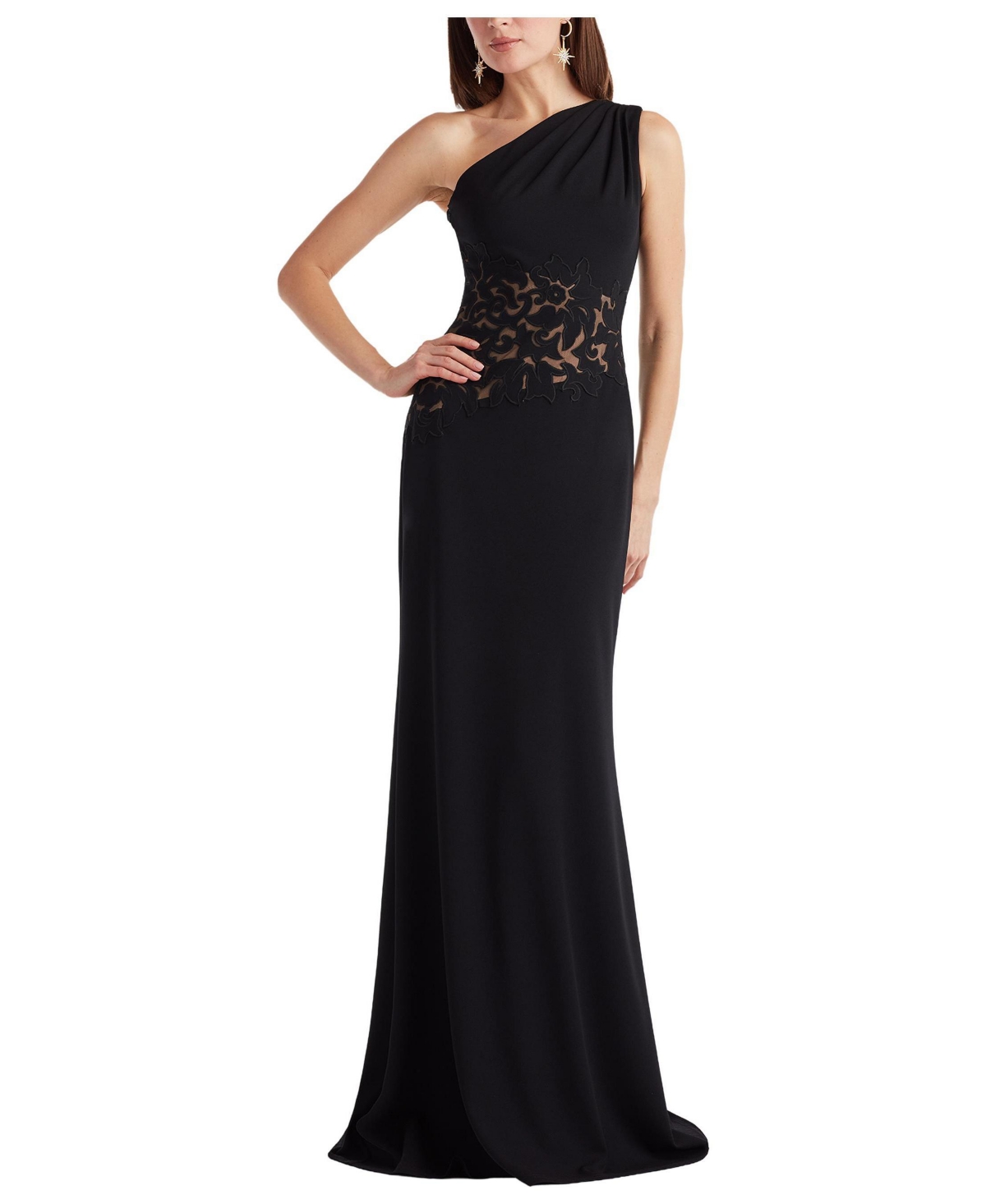 Click here for Tadashi Shoji Womens Verrier One-Shoulder Illusion... prices