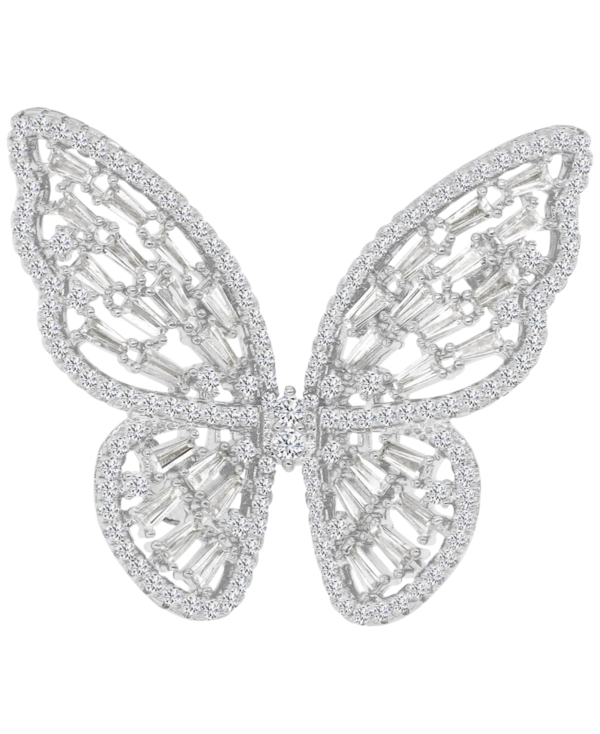 Click here for Macys Cubic Zirconia Butterfly Pin Brooch - Silver prices