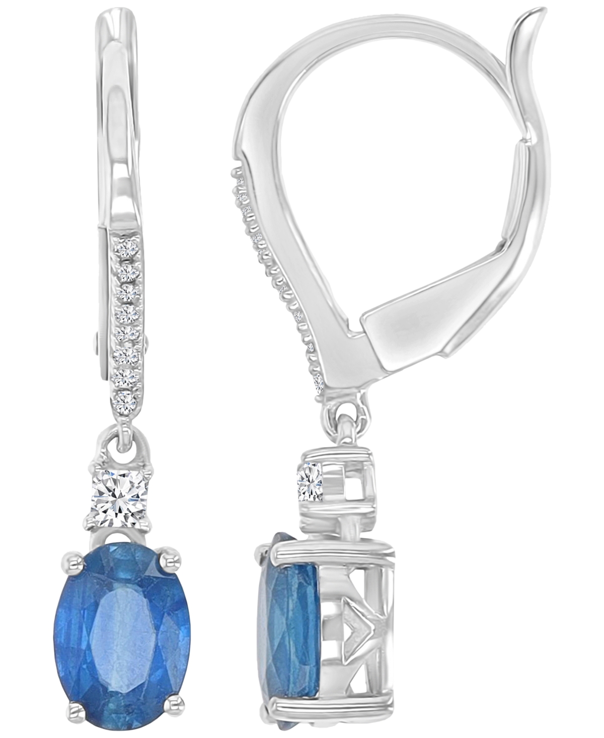 Click here for Macys Sapphire (2 ct. t.w.) & Diamond Dangling Ear... prices