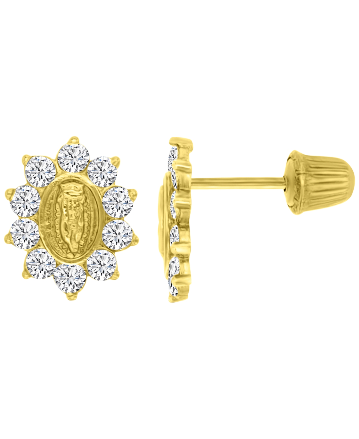 Click here for Macys Cubic Zirconia High Polished Virgin Mary Stu... prices