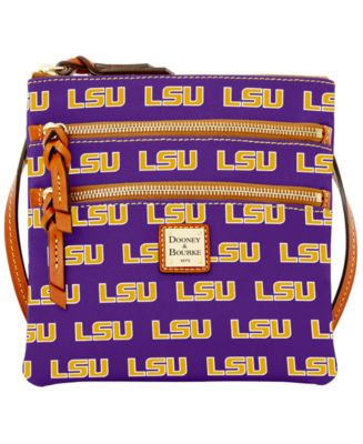 Dooney & Bourke LSU Tigers Triple Zip Crossbody Bag - Macy's
