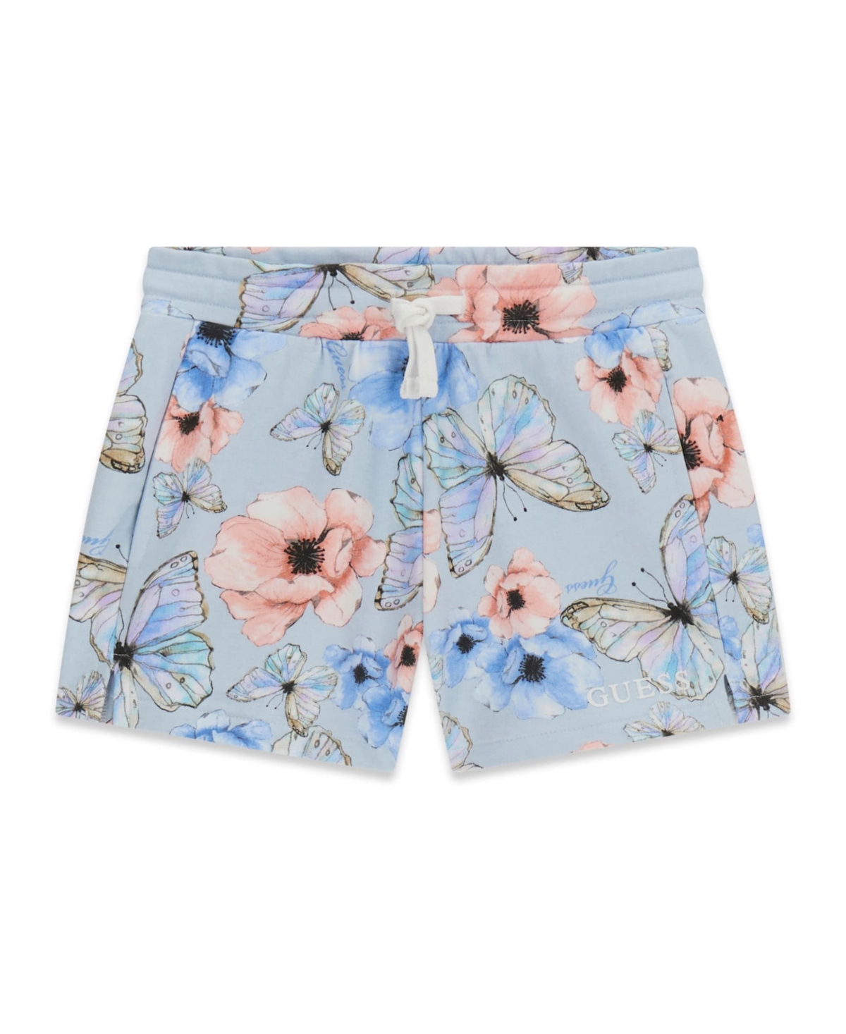 Click here for Guess Girls 7-16 French Terry Printed Shorts - Blu... prices