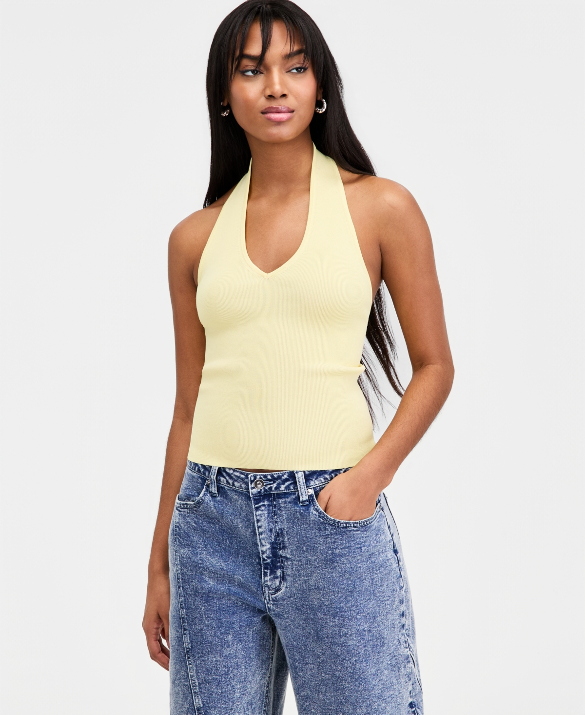Click here for Bar Iii Womens Ribbed Halter Top  Macys Exclusive... prices