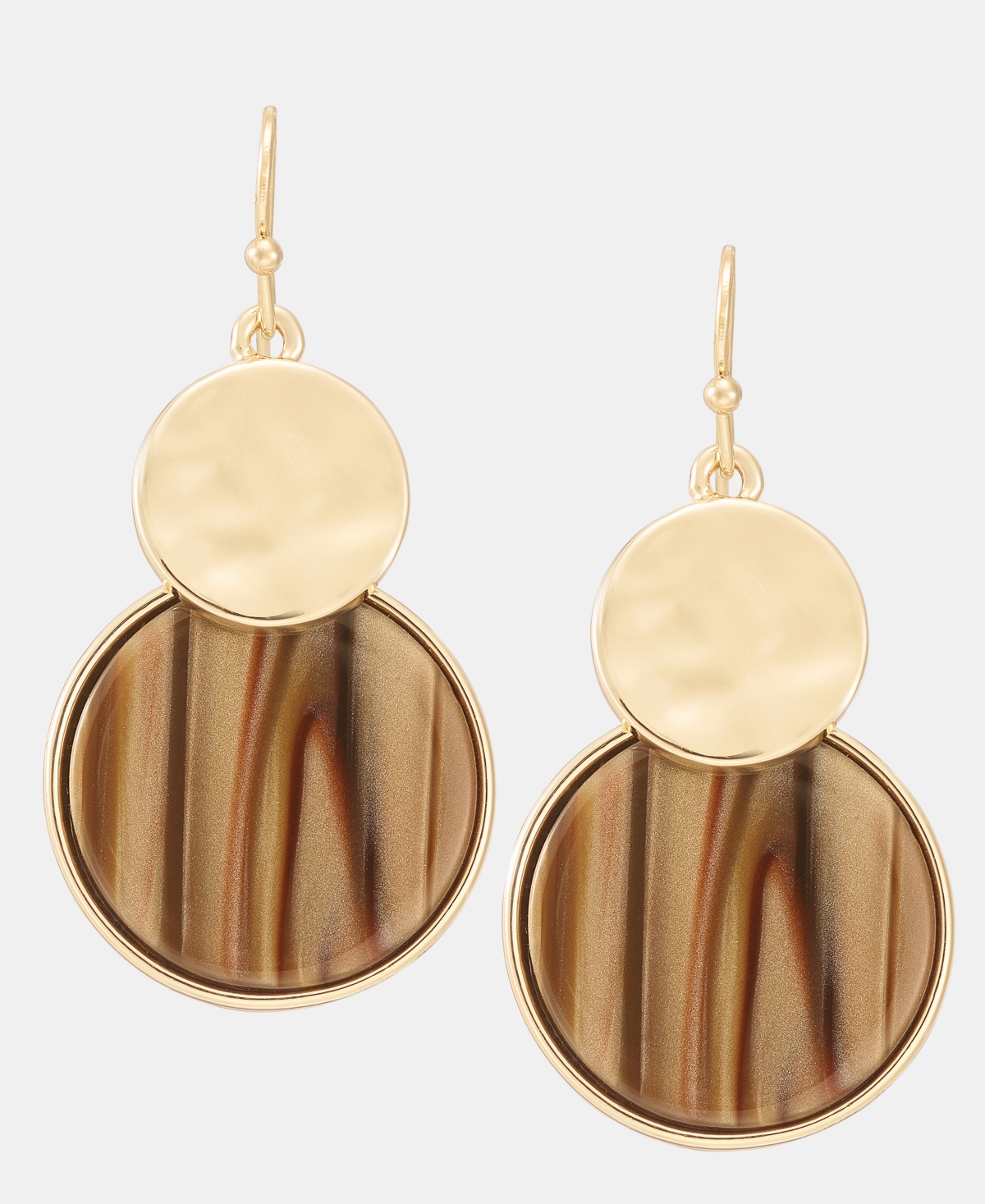 Click here for Style & Co Disc & Stone Inlay Drop Earrings  Macys... prices