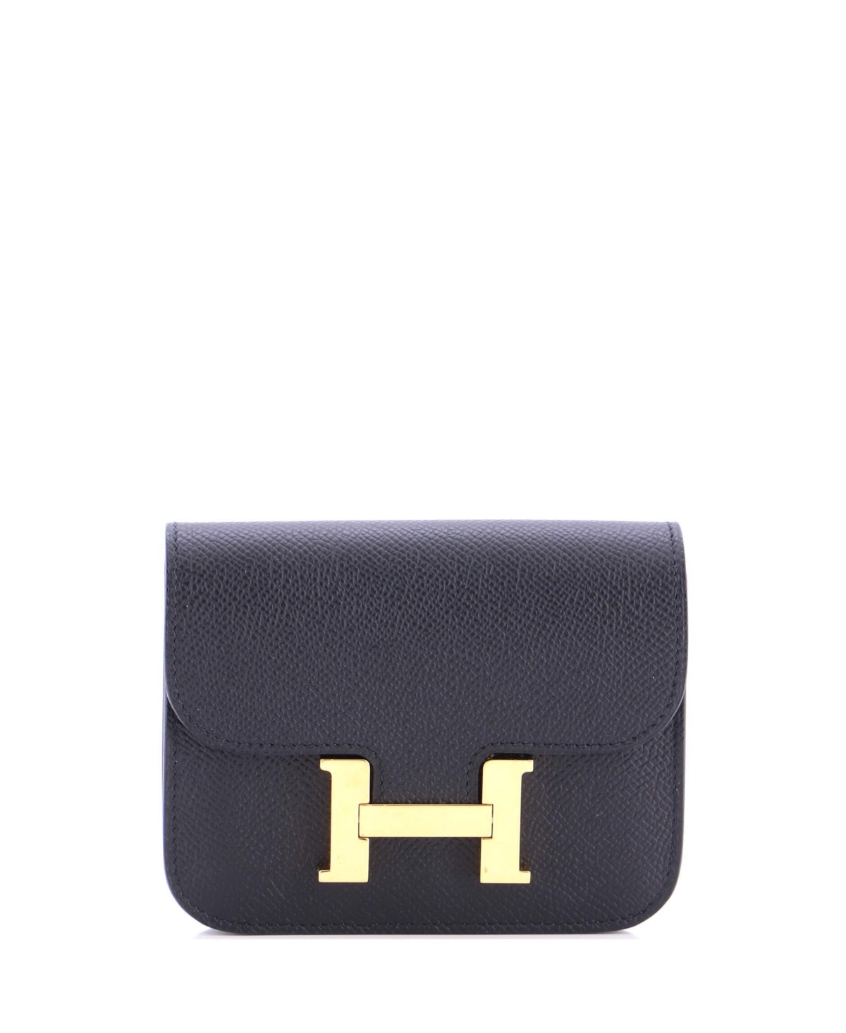 Click here for Pre-Owned Hermes Constance Slim Wallet Epsom - Bla... prices