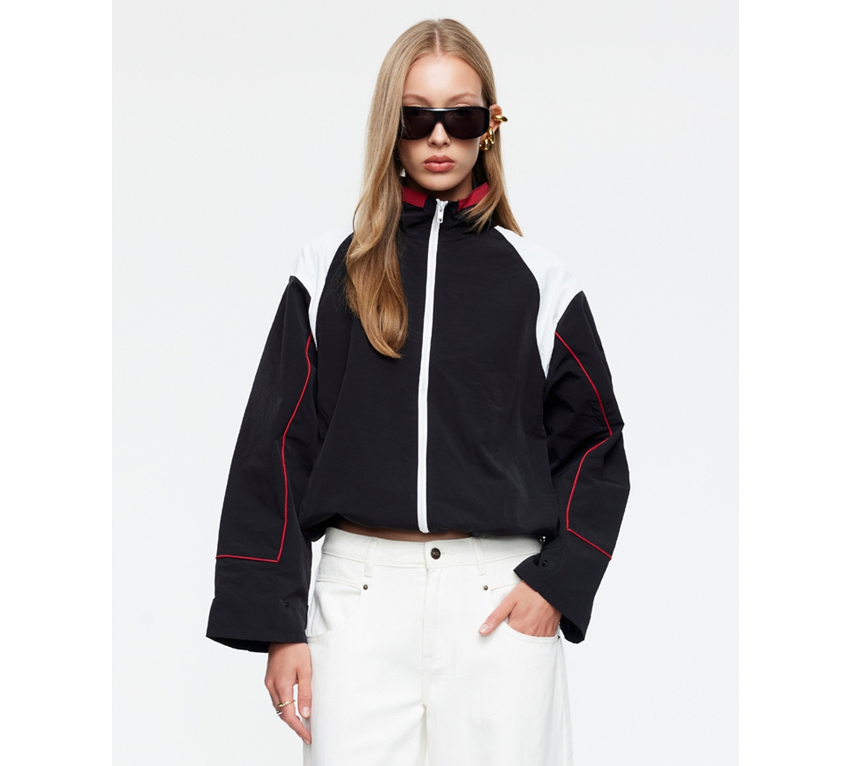 Click here for Lioness Womens Shoreline Windbreaker High Neck Jac... prices