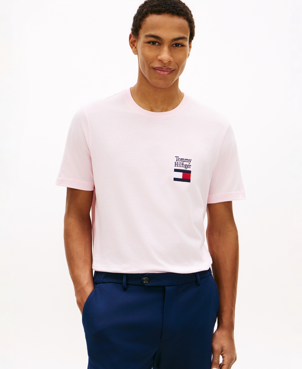 Click here for Tommy Hilfiger Mens Crewneck Brand Love Stack T-Sh... prices