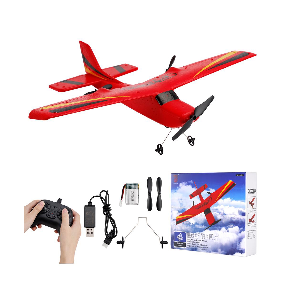 Click here for Bruce & Shark 2.4G 2-Channel Rc Plane with 30 Min... prices