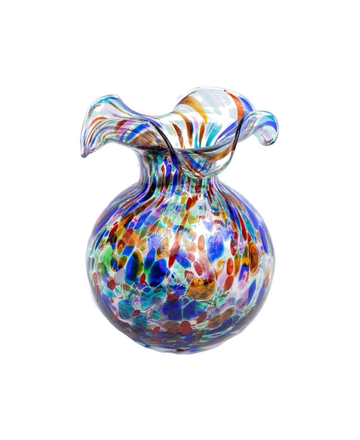 Click here for Vietri Hibiscus 12 oz. Glass Carnevale Bud Vase -... prices