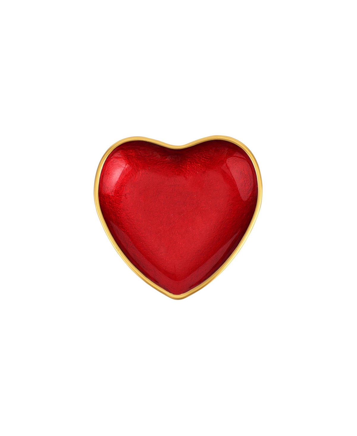 Click here for Vietri Baroque Glass Heart Cocktail Plate - Red prices