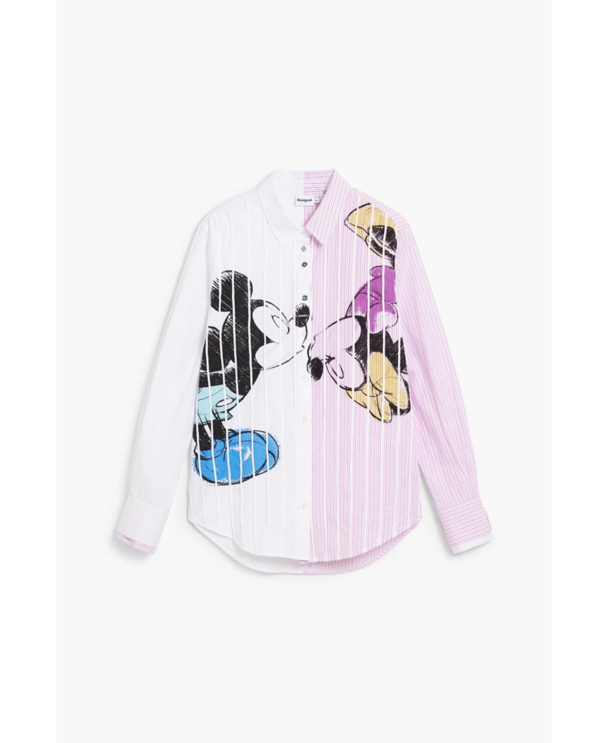 Click here for Desigual Womens Mickey and Minnie Mouse shirt - Wh... prices