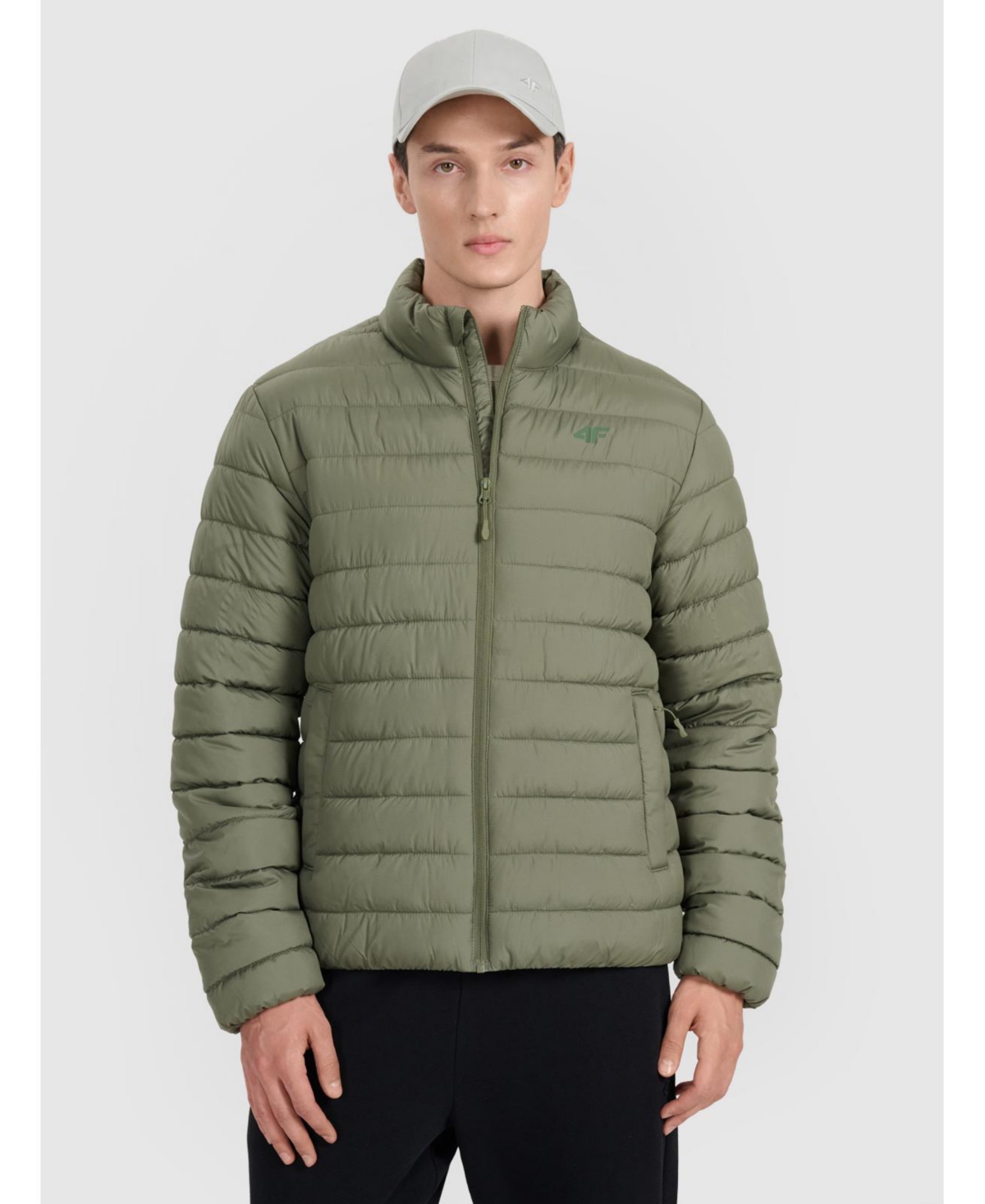 Click here for 4F Mens down jacket with synthetic filling - khaki prices